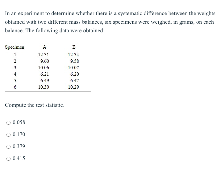 Solved In an experiment to determine whether there is a | Chegg.com