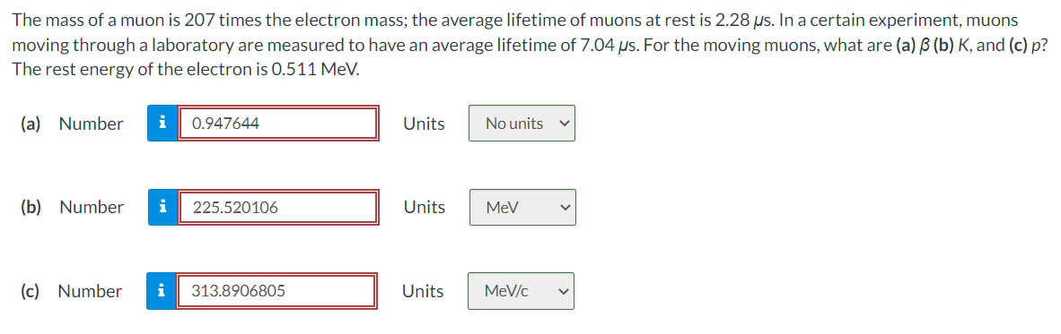 Solved The mass of a muon is 207 times the electron mass; | Chegg.com