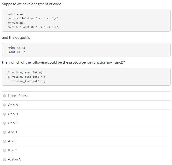 Solved Suppose we have a segment of code int N = 42; cout