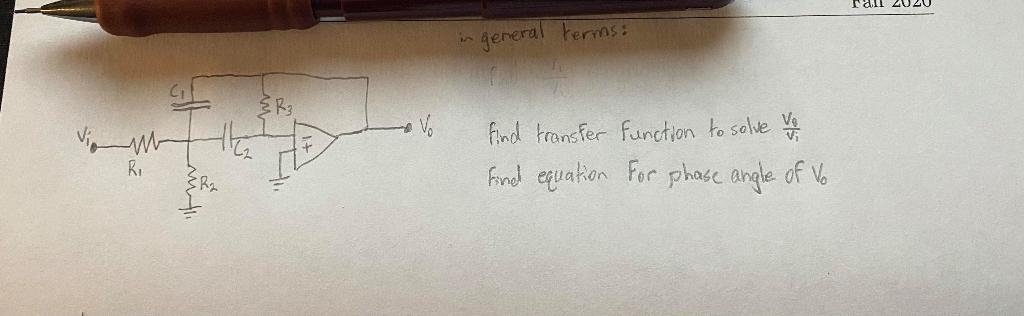Solved Na 202 -general terms: - the find transfer function | Chegg.com