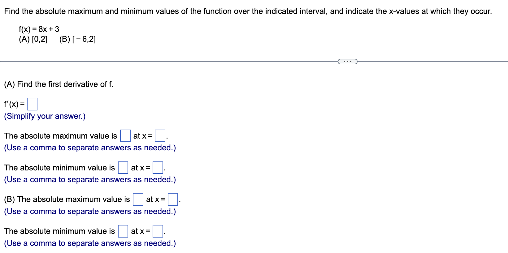 Solved Find the absolute maximum and minimum values of the | Chegg.com