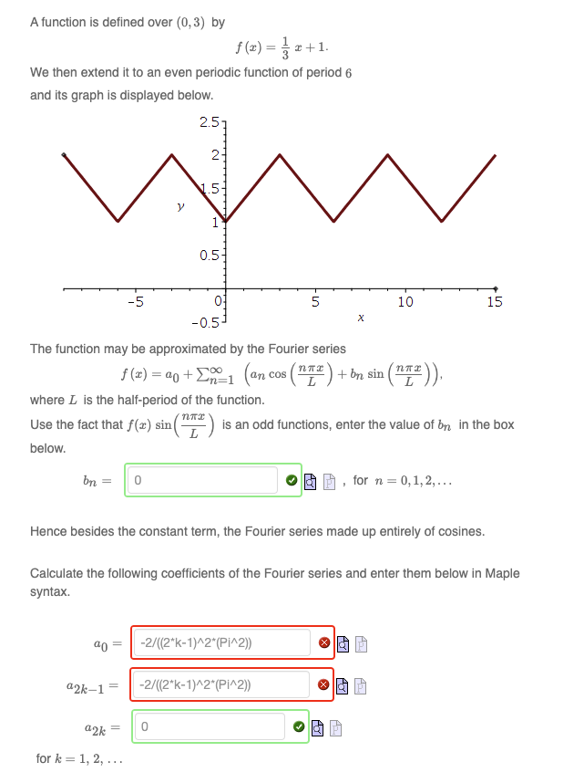 Solved A function is defined over (0,3) by f(x)=31x+1 We | Chegg.com
