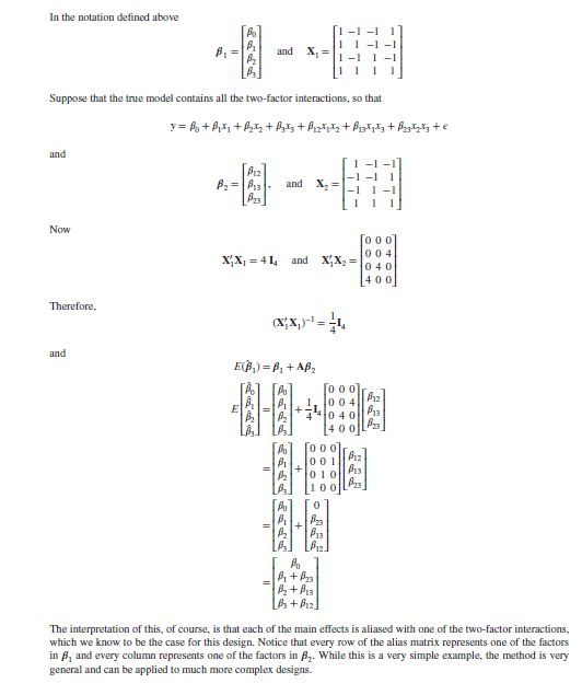 8.5 Alias Structures in Fractional Factorials and | Chegg.com