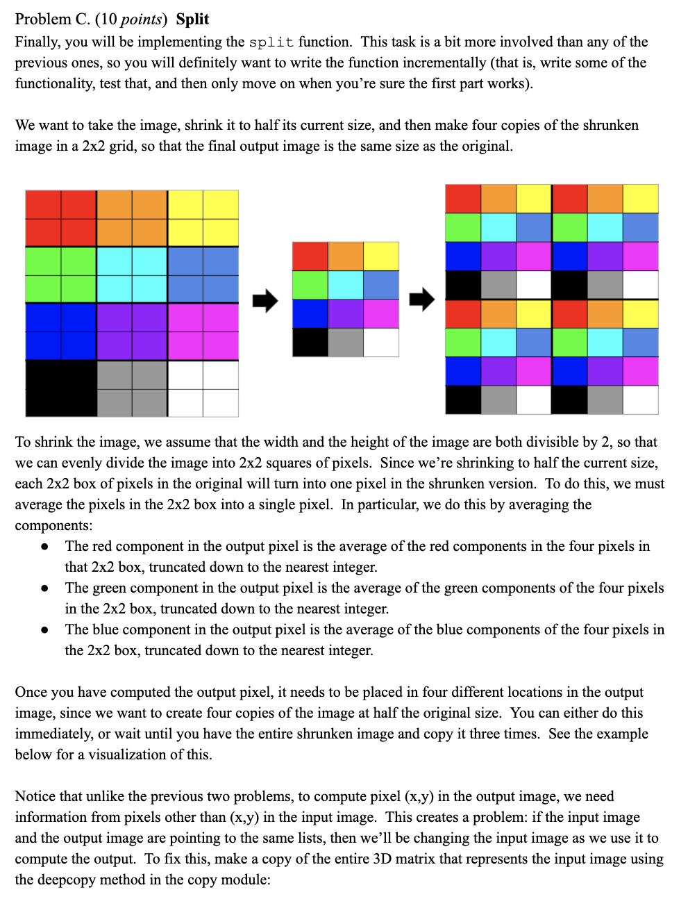 Solved: Problem C. (10 Points) Split Finally, You Will Be ... | Chegg.com