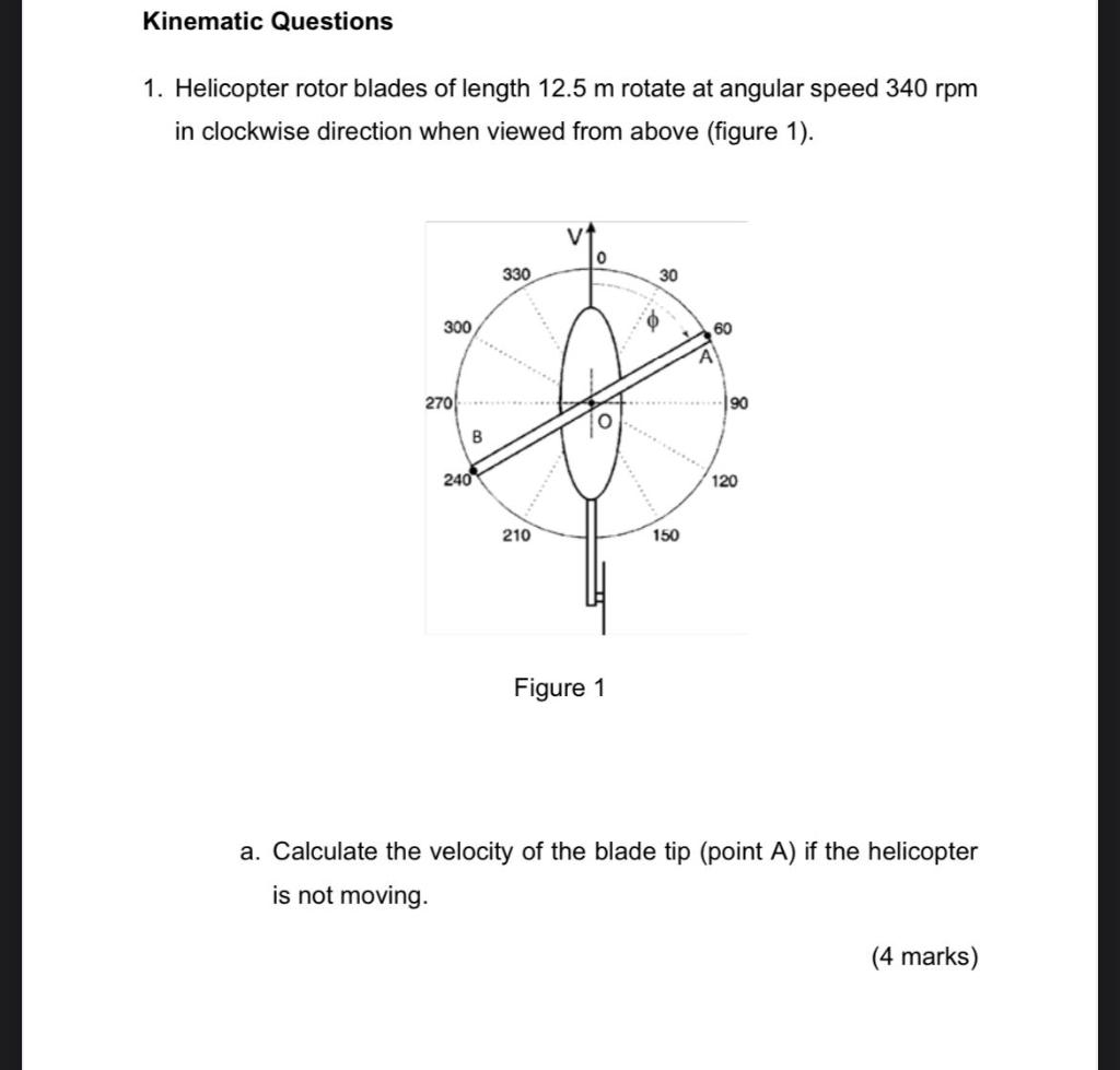 Solved When the helicopter flies forward with the constant | Chegg.com