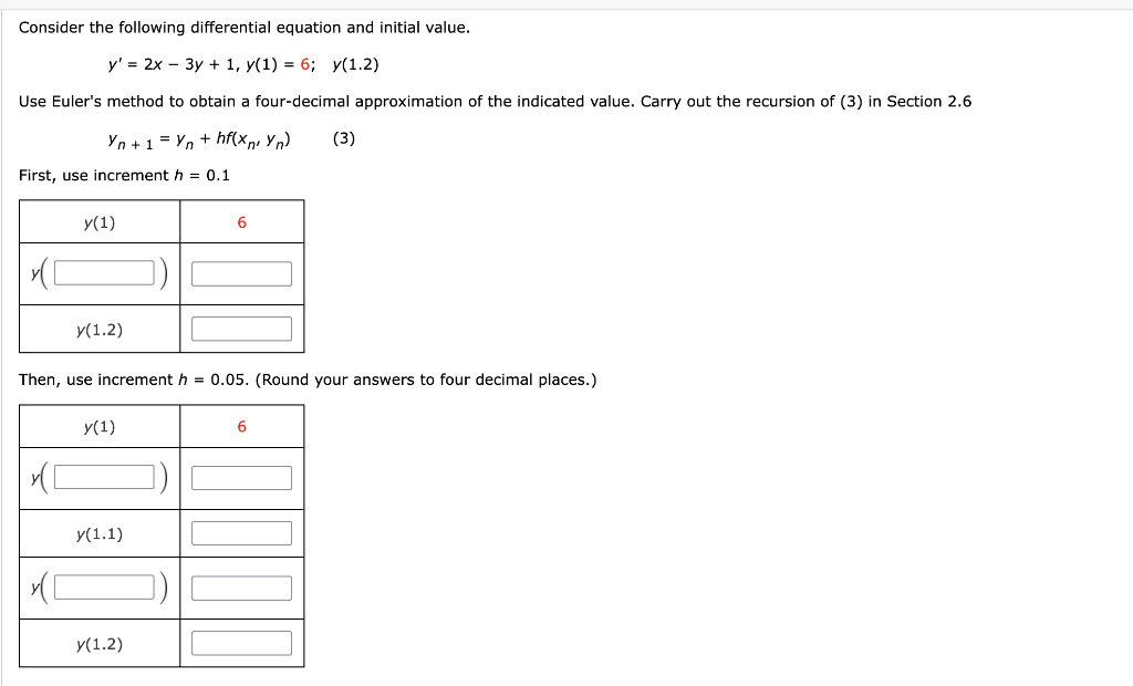 Solved Consider the following differential equation and | Chegg.com
