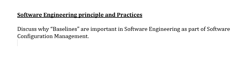 Solved Software Engineering principle and Practices Discuss | Chegg.com