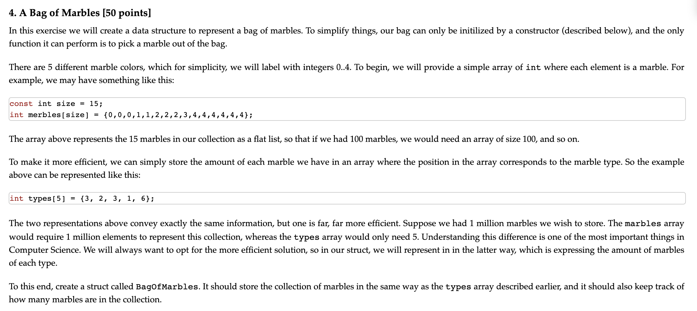 4. A Bag of Marbles (50 points] In this exercise we | Chegg.com