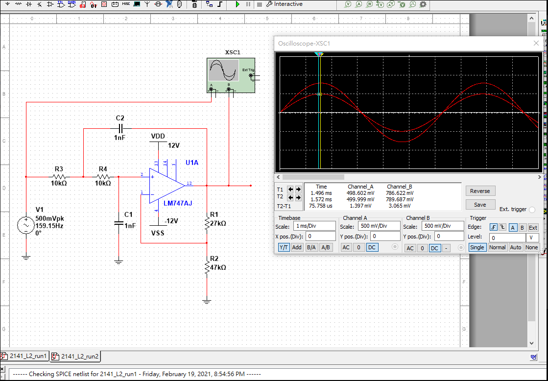Solved 1. What is the roll off rate of the filter? 2. What | Chegg.com