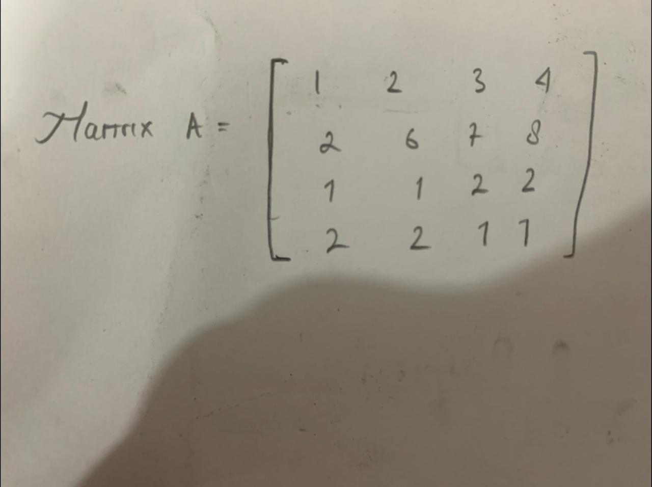 Solved Solve the matrix operations below using the | Chegg.com