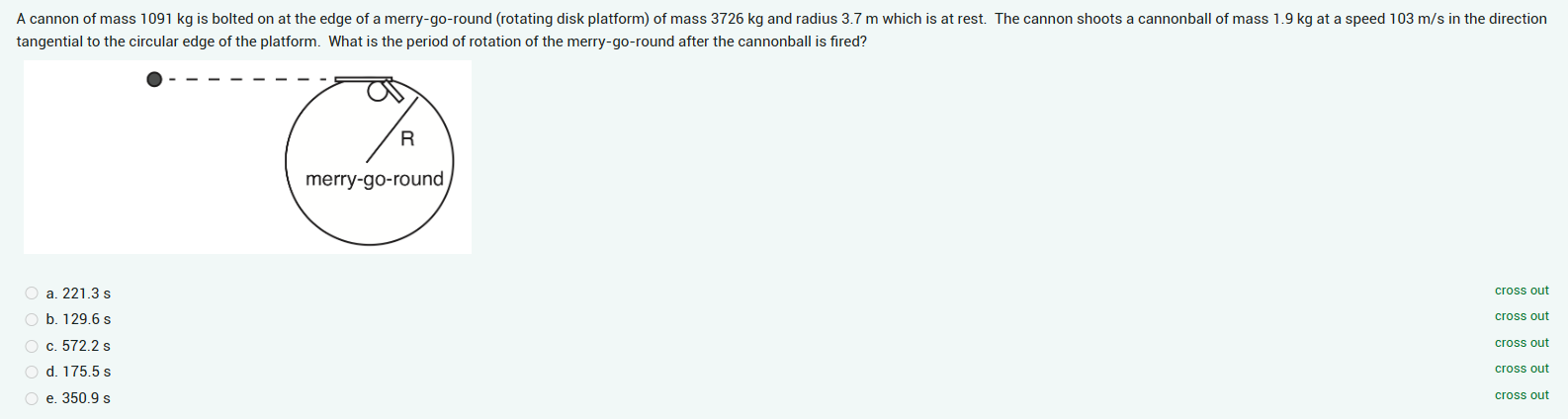 Solved tangential to the circular edge of the platform. What | Chegg.com