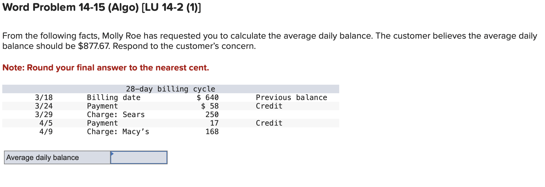 Solved From the following facts, Molly Roe has requested you | Chegg.com