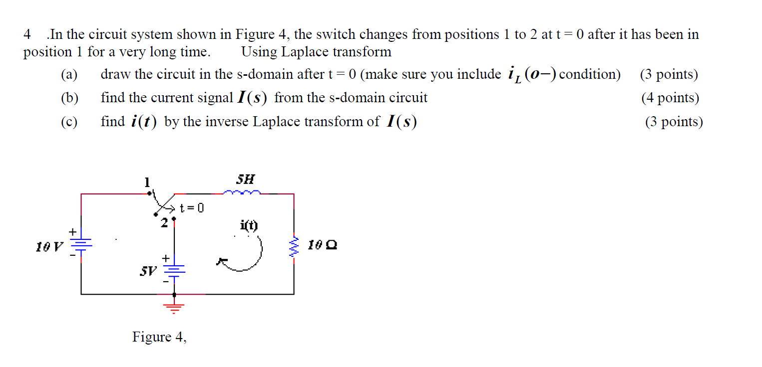 Solved 4 . In the circuit system shown in Figure 4, the | Chegg.com