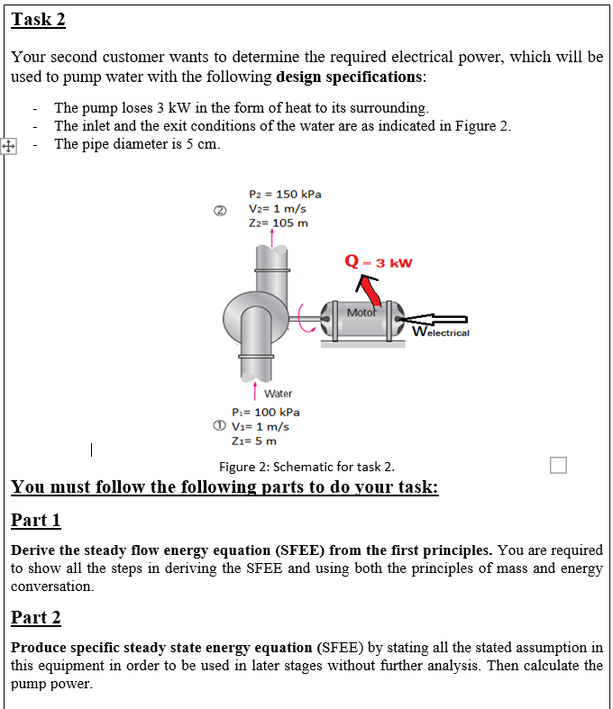 Solved Task 2 Your second customer wants to determine the | Chegg.com