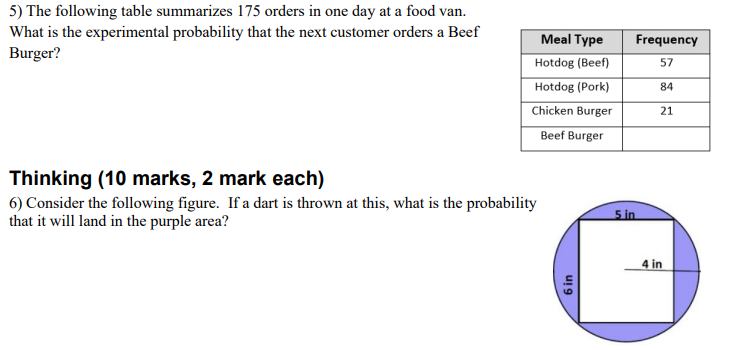 Solved 7) A regular six sided die and an eight equal segment | Chegg.com
