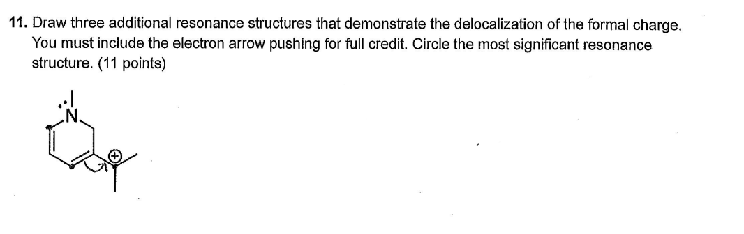 Solved 1. Draw three additional resonance structures that | Chegg.com