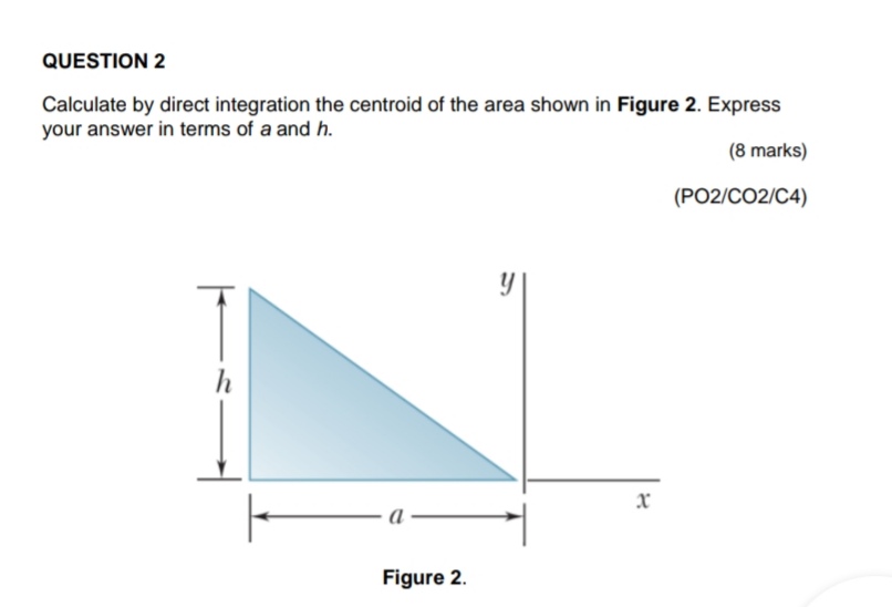 Solved QUESTION 2 Calculate by direct integration the | Chegg.com