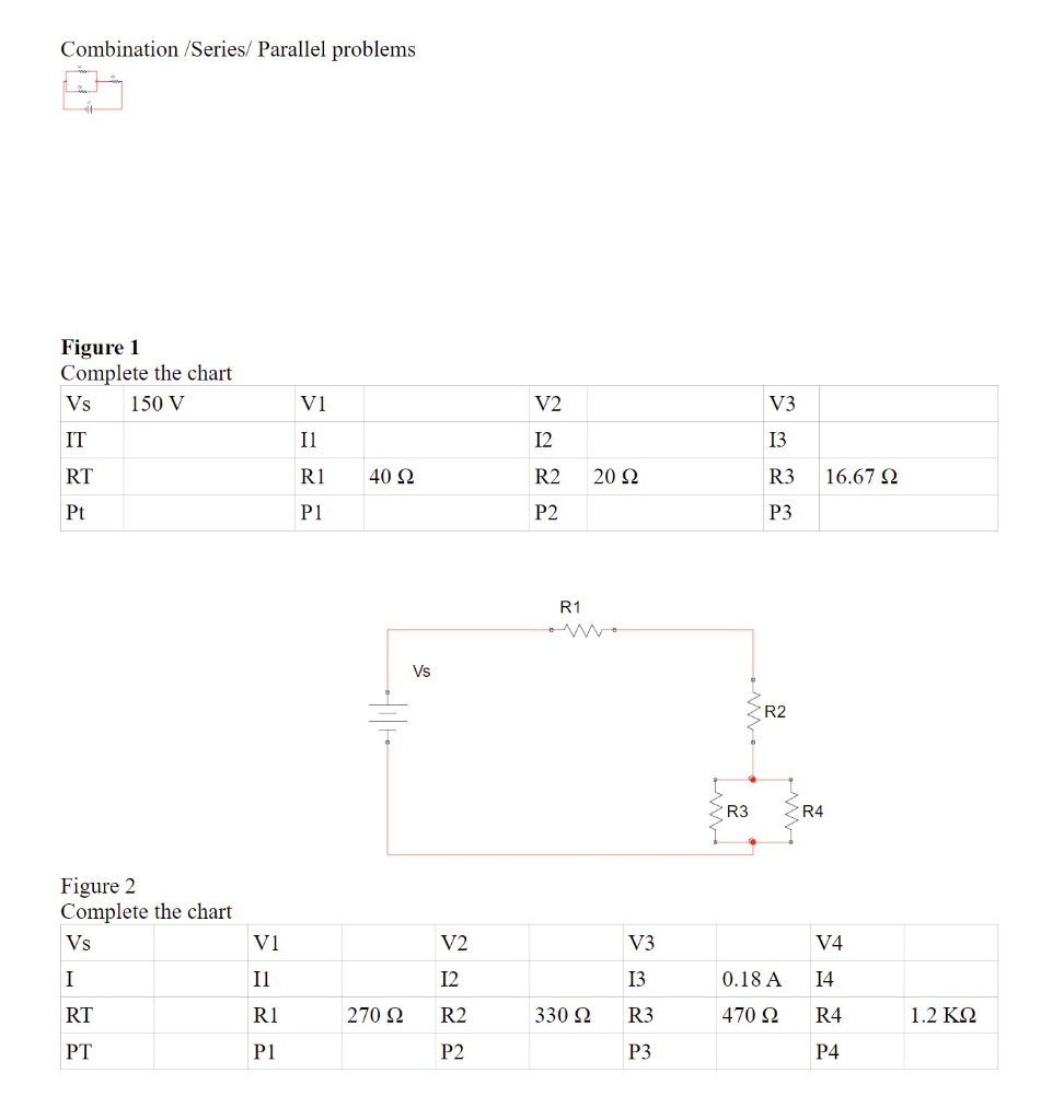 Solved R4 R5 Figure 3 Complete the chart Vs IT 10A RI 2022 | Chegg.com