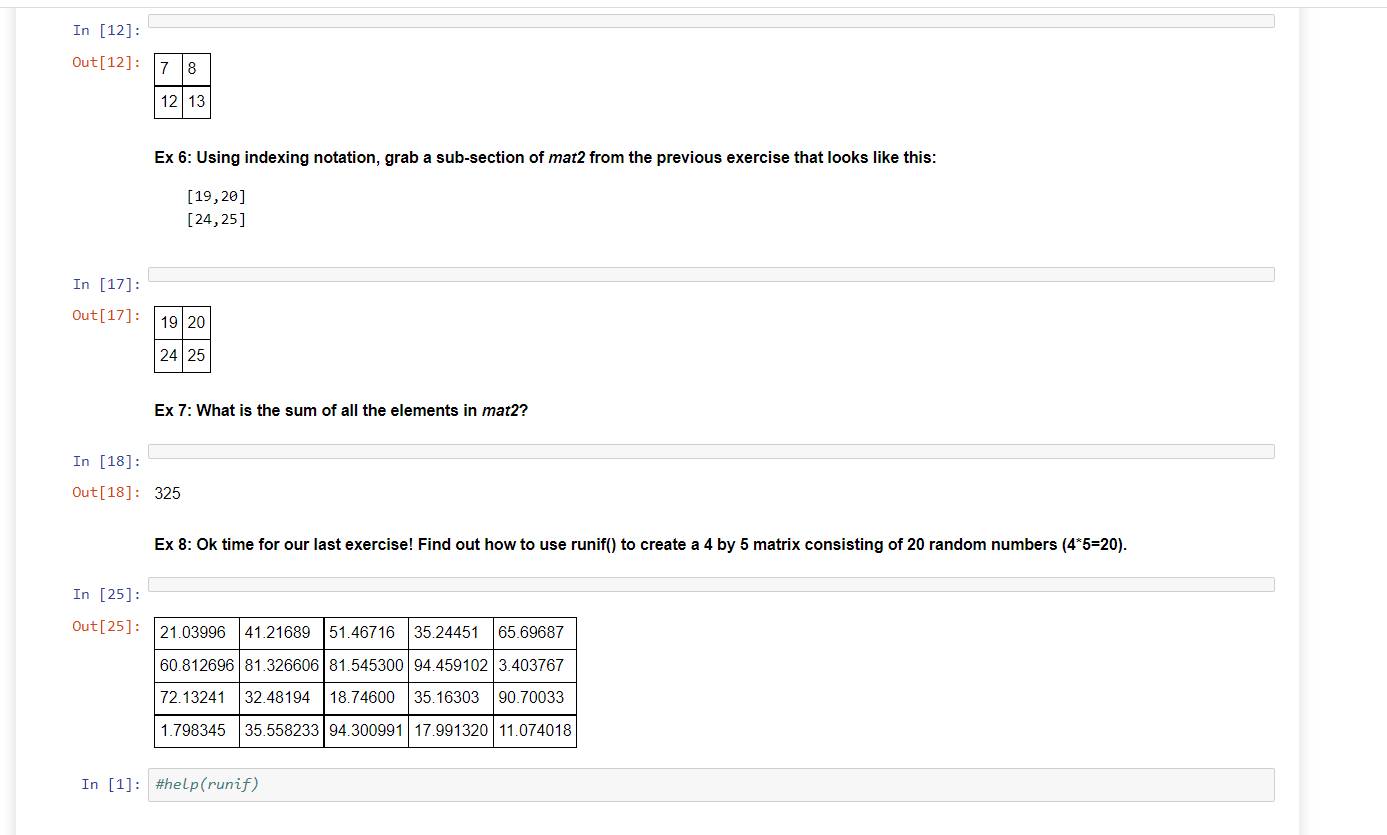 Solved Ex 1: Create 2 vectors A and B, where A is (1,2,3) | Chegg.com