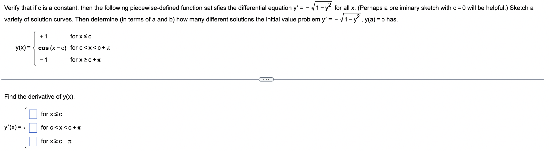 Solved Verify that if c is a constant, then the following | Chegg.com
