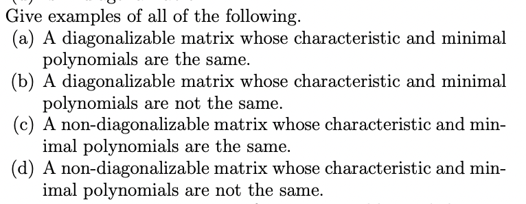 Solved Give examples of all of the following. (a) A | Chegg.com