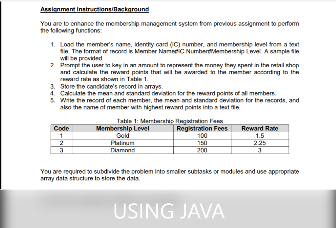 Solved Assignment instructions/Background You are to enhance | Chegg.com