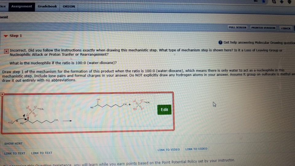 Solved Assignment Gradebook ORION ent FULL SCREEN PRINTER | Chegg.com
