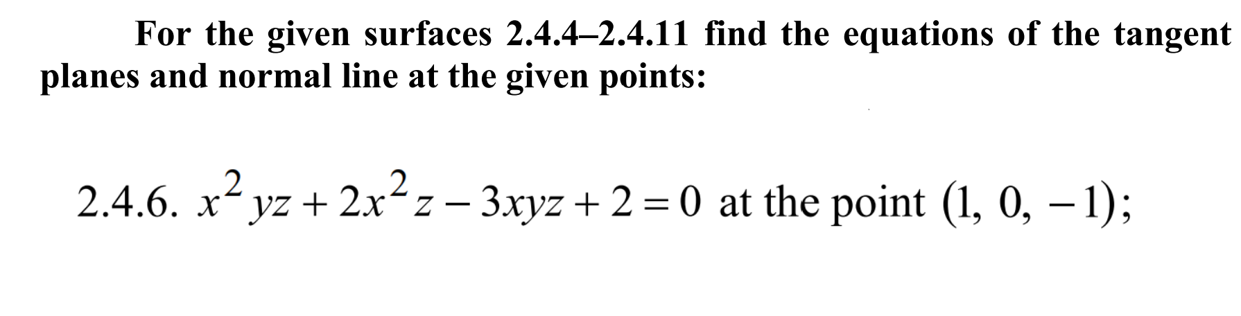 Solved Find the equations of the tangent planes and normal | Chegg.com