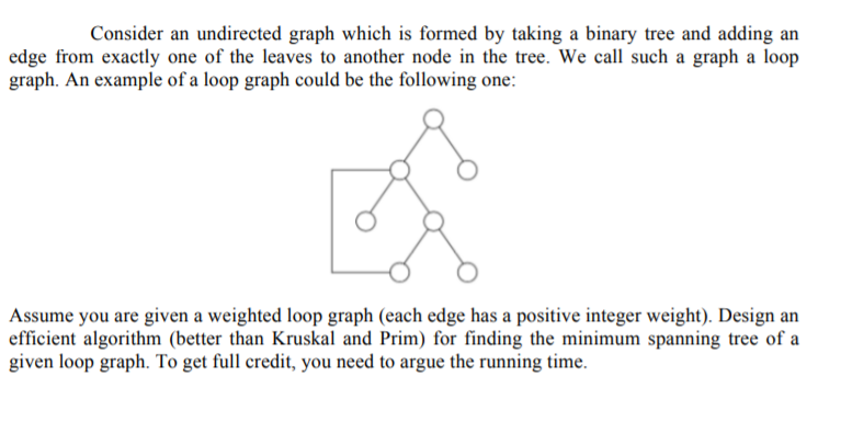 Solved Consider an undirected graph which is formed by | Chegg.com