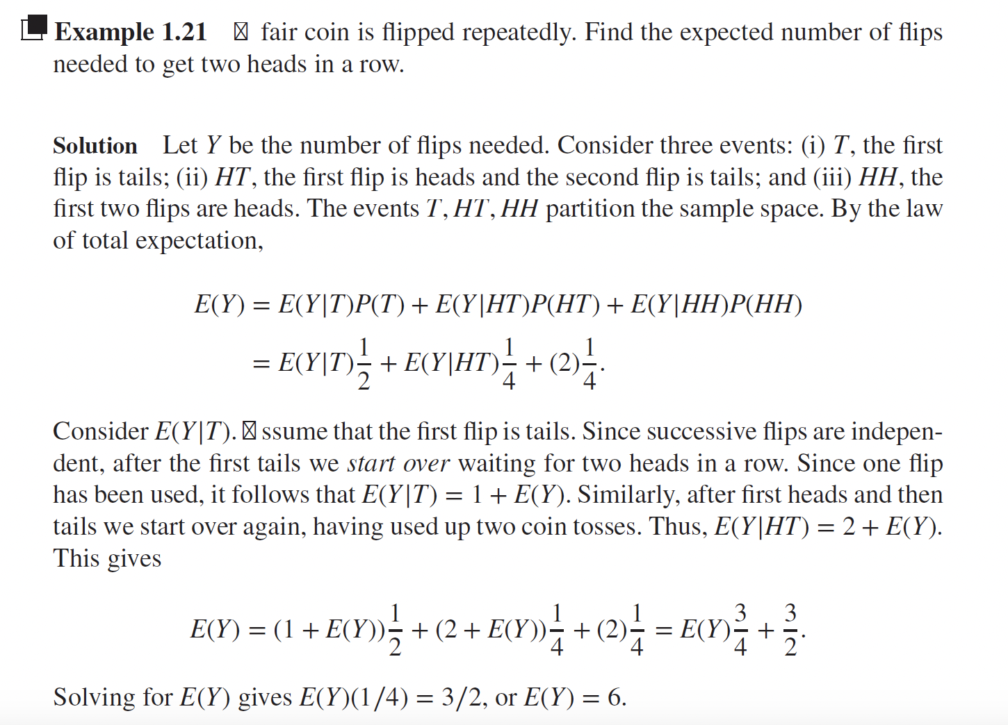 Solved A fair coin is flipped repeatedly. Find the expected | Chegg.com