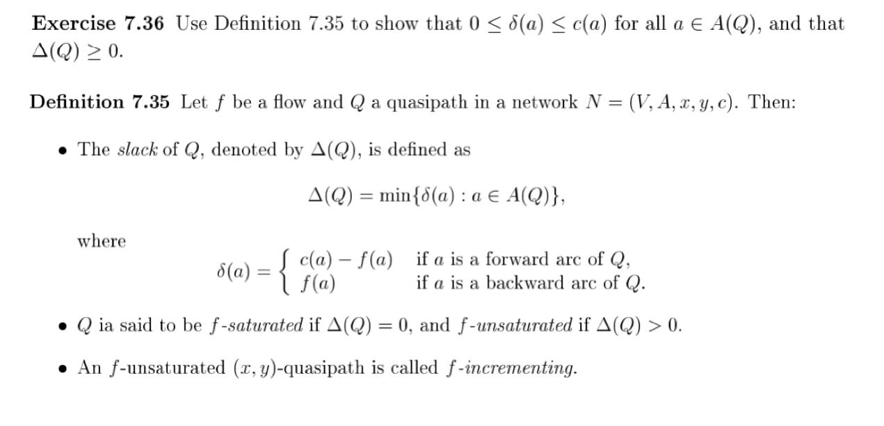 Solved Exercise 7.36 Use Definition 7.35 to show that | Chegg.com