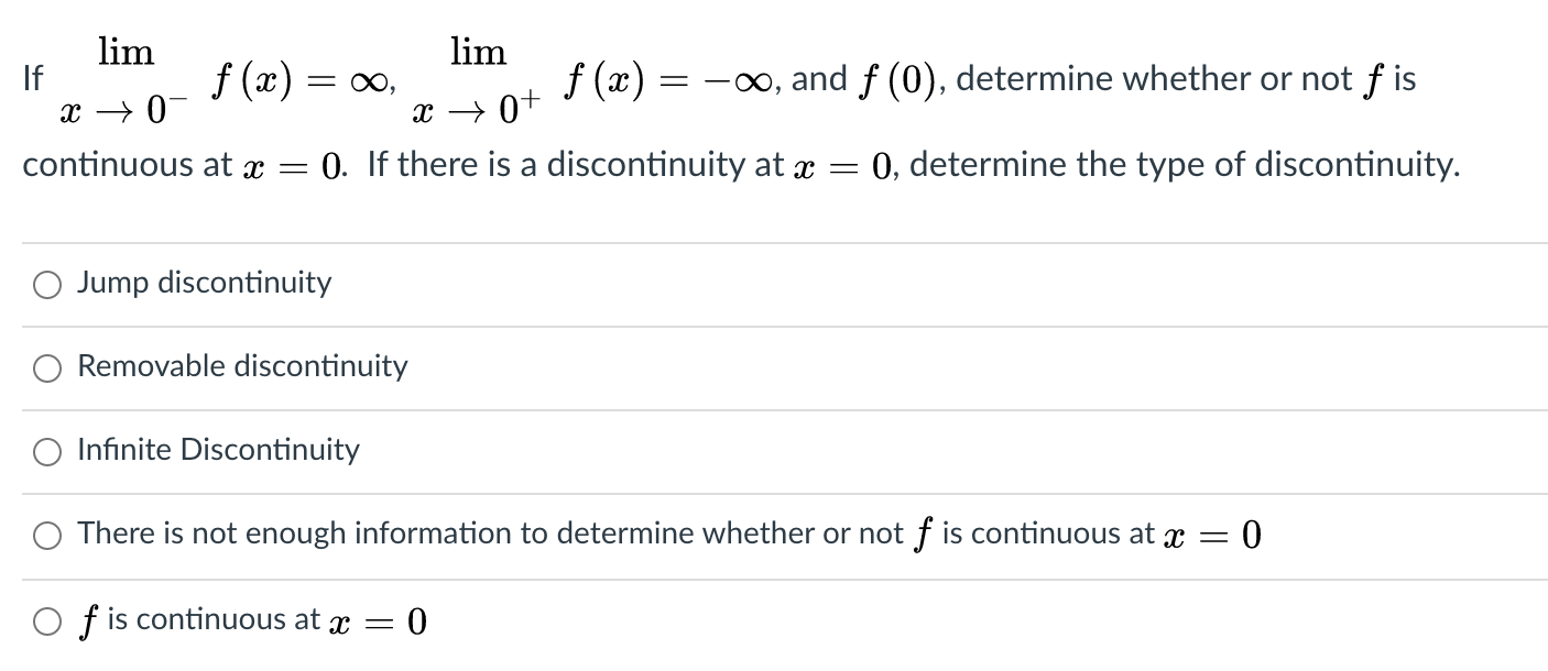 Solved = lim lim If f(x) = 0, f(x) -0, and f (0), determine | Chegg.com