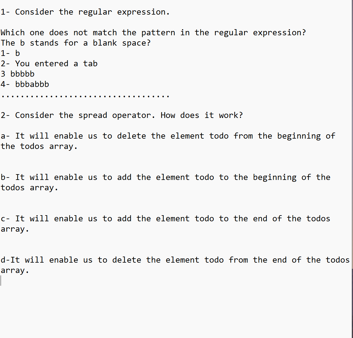 Solved With this code, I have 2 questions in the second | Chegg.com