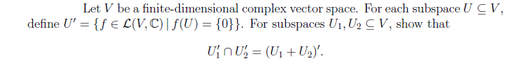 Solved Let V be a finite-dimensional complex vector space. | Chegg.com