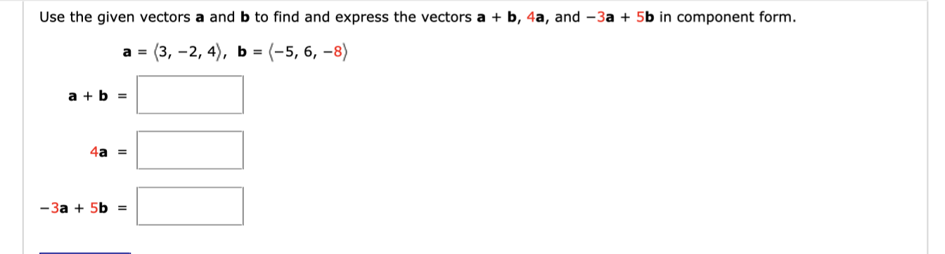 Solved Use the given vectors \\( \\mathbf{a} \\) and \\( | Chegg.com