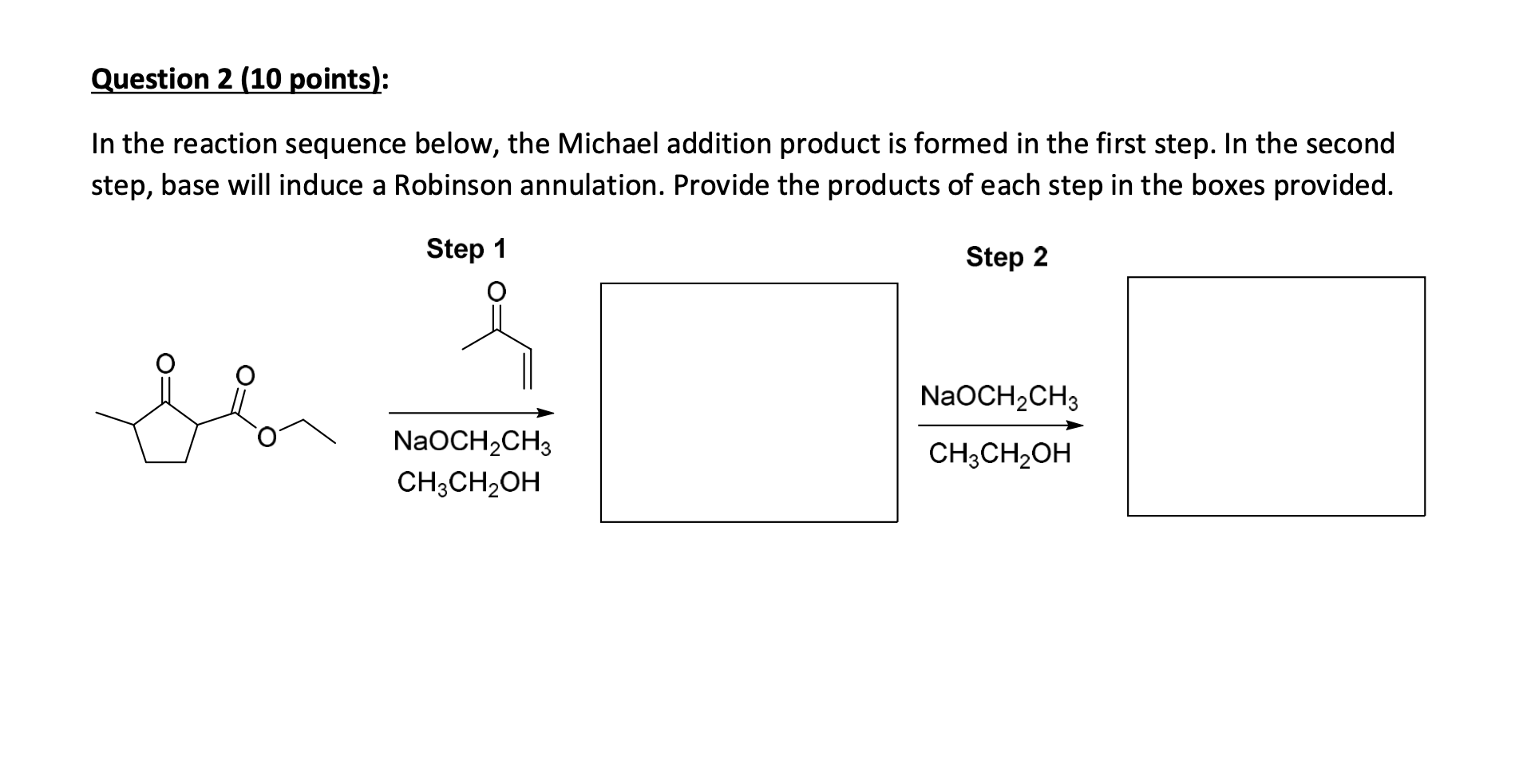 Solved Question 2 (10 points): In the reaction sequence | Chegg.com