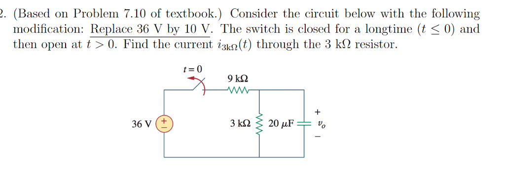 Solved . (Based on Problem 7.10 of textbook.) Consider the | Chegg.com