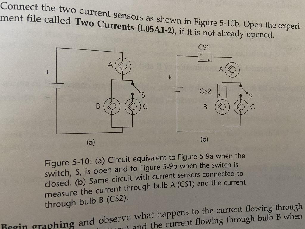 Solved Connect the two current sensors as shown in Figure | Chegg.com