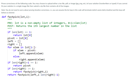 Solved Prove correctness of the following code. You may | Chegg.com