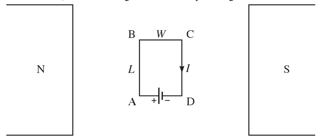 Solved A flat rectangular loop of wire is placed between the | Chegg.com