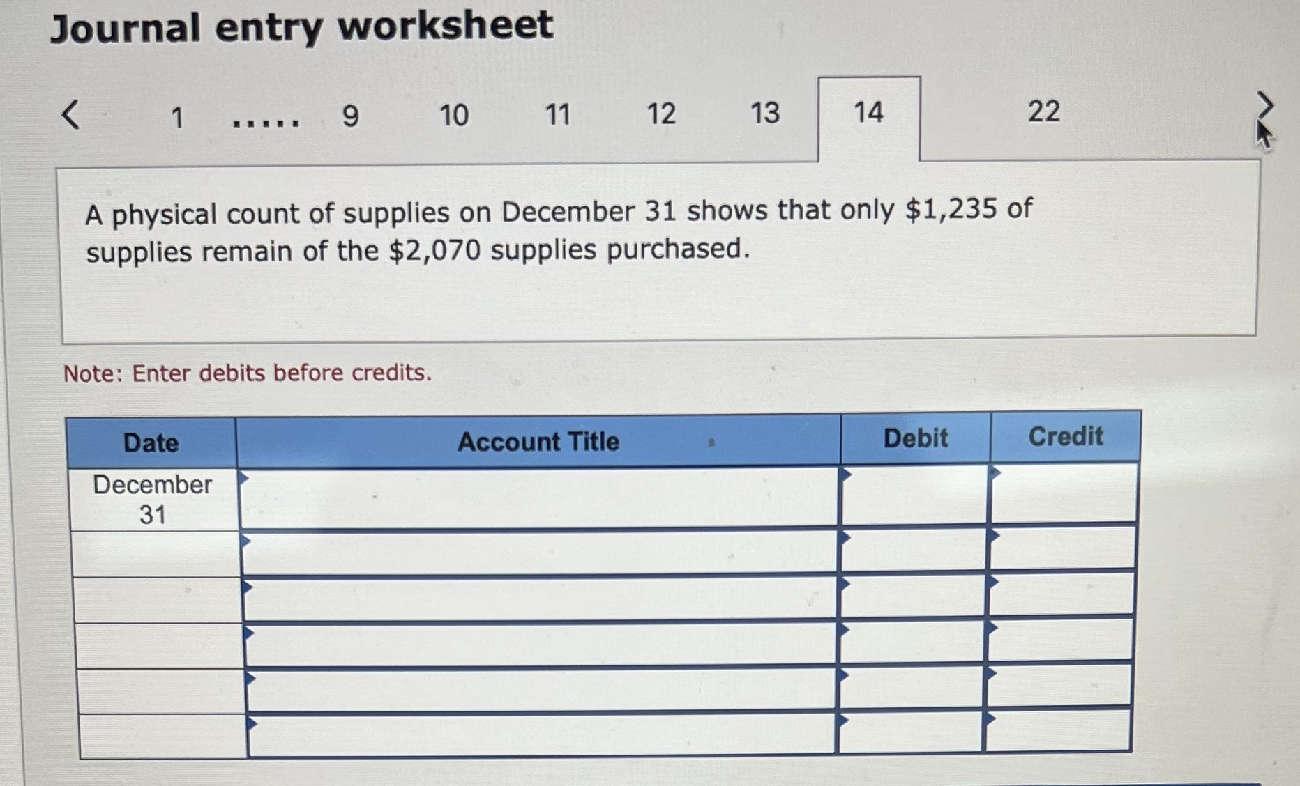 Solved Journal entry worksheet