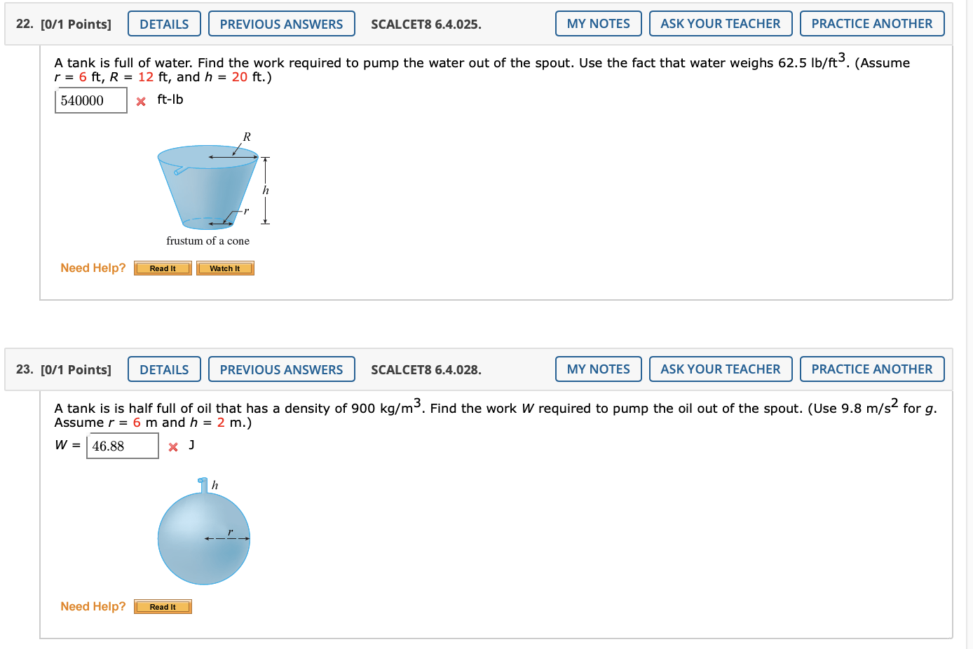 Solved 22. [0/1 Points] DETAILS PREVIOUS ANSWERS SCALCET8 | Chegg.com