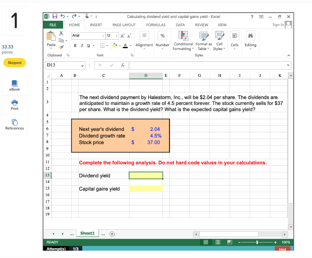 Solved The next dividend payment by Halestorm, Inc., will be | Chegg.com