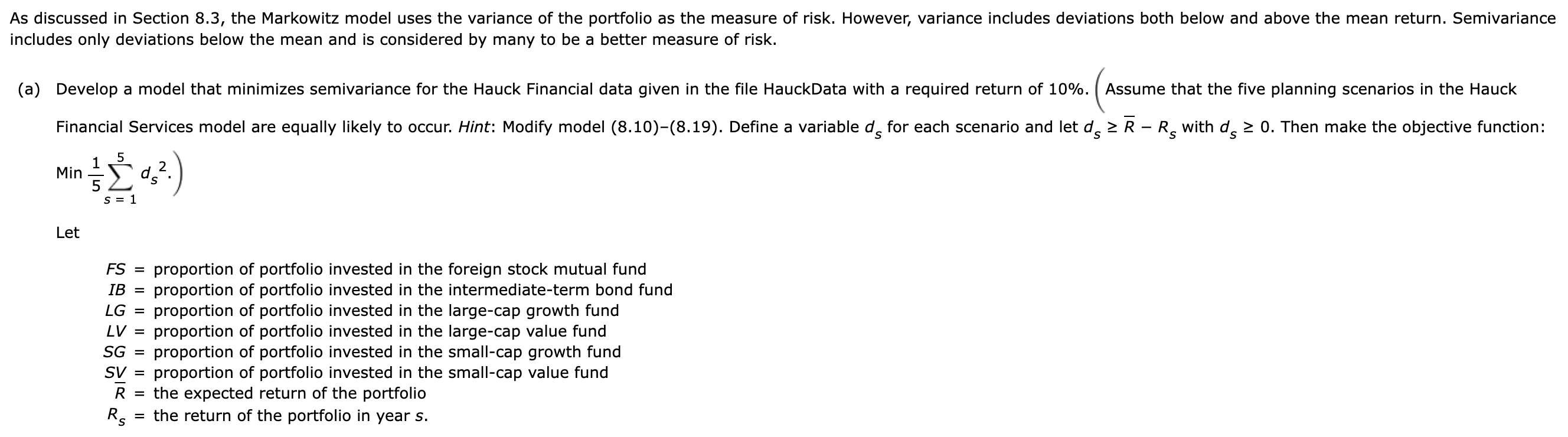 Solved includes only deviations below the mean and is | Chegg.com