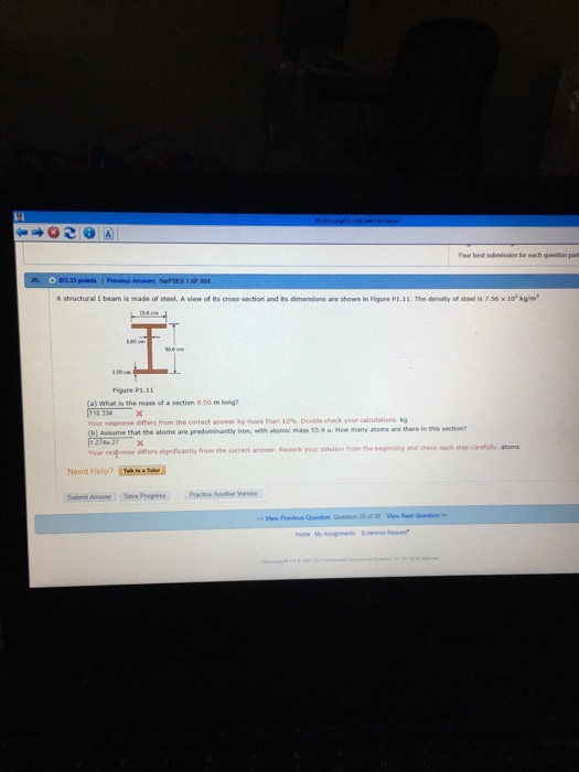 A structural t beam is made of steel. A view of its | Chegg.com