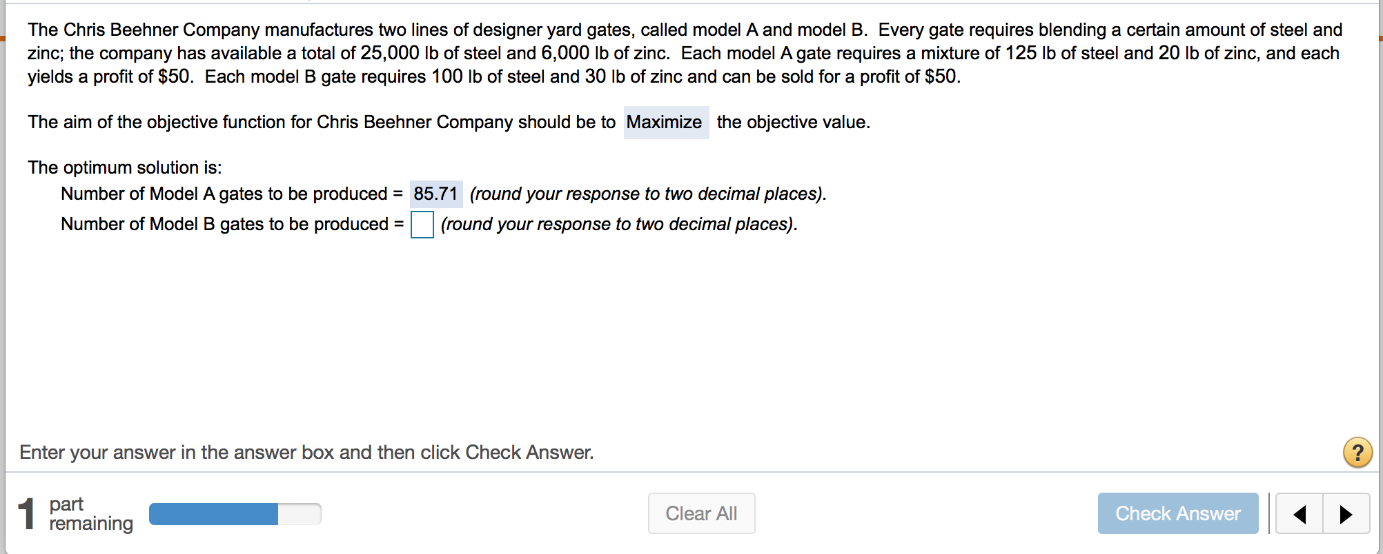 Solved The Chris Beehner Company manufactures two lines of | Chegg.com
