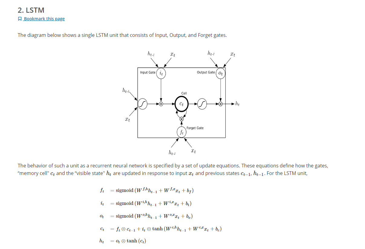 2. LSTM A Bookmark this page The diagram below shows | Chegg.com
