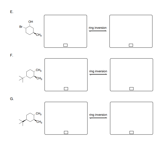 Solved 6. Draw a chair conformation for each molecule below. | Chegg.com
