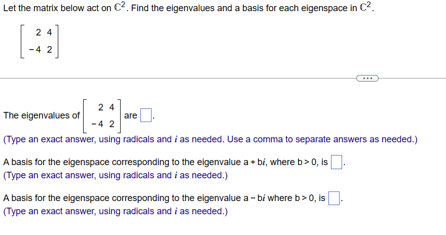 Solved List the eigenvalues of A. The transformation x↦Ax is | Chegg.com