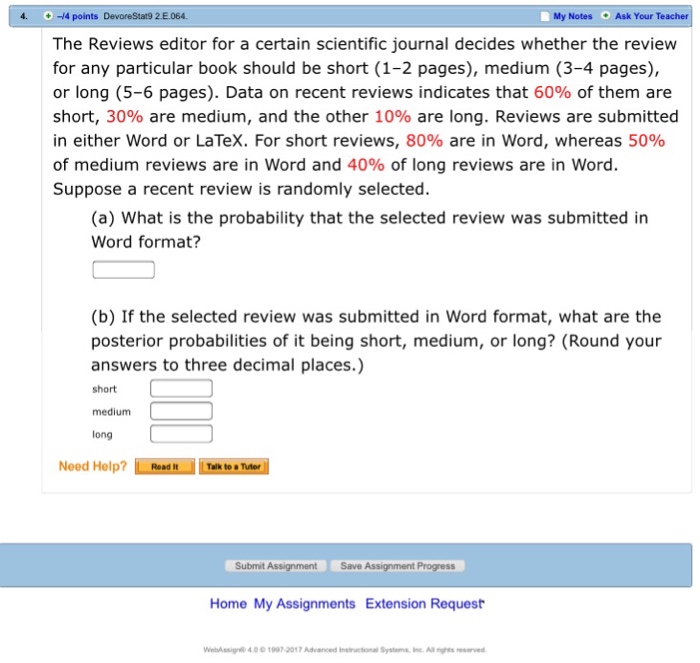 Solved The Reviews editor for a certain scientific journal | Chegg.com